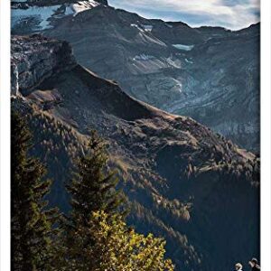 Single-Gang Blank Wall Plate Cover - Sky Clouds Mountains Peak Snow Hiking Hike Trek