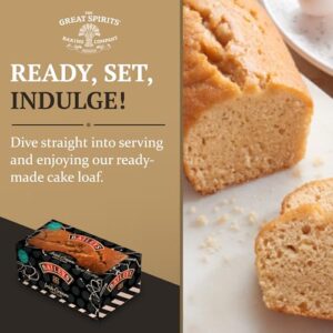 Great Spirits Baking Baileys Irish Cream Loaf Cake, 10 oz, Authentic Whiskey-Infused Dessert, Perfect for Whiskey Lovers, Ready-to-Serve, Certified Kosher Dairy