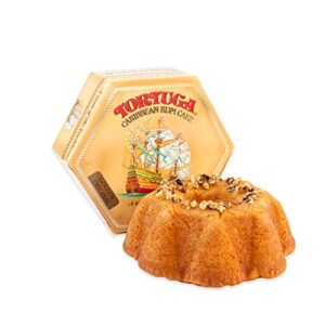 tortuga caribbean original rum cake with walnuts - 16 oz rum cake - the perfect premium gourmet gift for gift baskets, parties, holidays, and birthdays - great cakes for delivery