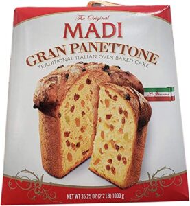 gran panettone italian cake, 35.25 oz (madi cake 1 kg)