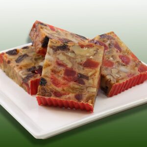 Fruitcake - Made From The Finest Fruits and Nuts - Wrapped For Freshness - 1lb Fruit Cake - By Carli's Cakes