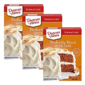 duncan hines perfectly moist signature spice cake mix 15.25 ounce (pack of 3)