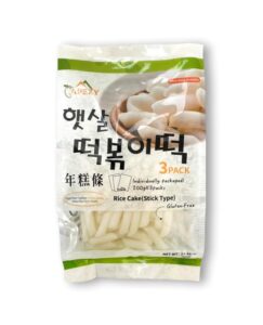 apexy korean rice cake tteokbokkik rice cake, chewy tteok, authentic korean street food snack, perfect with cheese and ramen noodles, no msg, no corn syrup, vegan and gluten free, non-gmo 21.16 oz