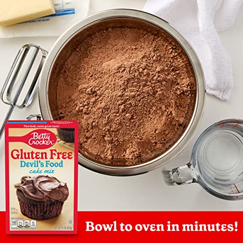 Betty Crocker Gluten Free Devil's Food Cake Mix, 15 oz. (Pack of 6)