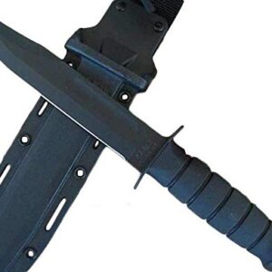 KA-BAR #1213 Black Straight Edge Knife / Hard Sheath