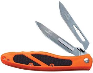 havalon piranta-edge with orange handle with 12 additional crazy sharp blades (piranta-edge orange/dark orange)