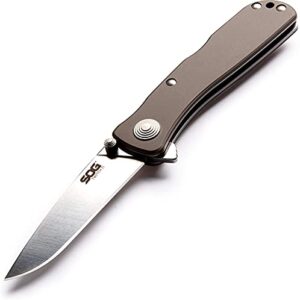 sog twi8-cp twitch ii 6.20 inch edc folding knife, silver