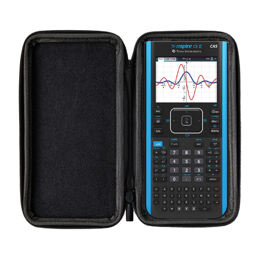 WYNGS Protective Case for TI Nspire CX/TI Nspire CX CAS/TI Nspire CX II/TI Nspire CX II CAS/HP Prime Graphing Calculator in black