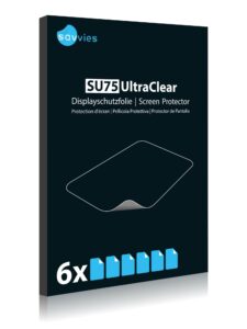 6x savvies ultra-clear screen protector for hp prime, accurately fitting - simple assembly - residue-free removal