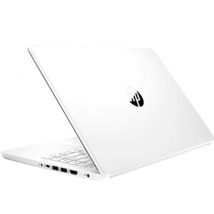 Hp Newest 14" Ultral Light Laptop, 314GB Storage(64GB eMMC+250GB Portable SSD), Intel Quad-Core N4120, 1 Year Office 365, HDMI, WiFi, USB-A&C, Long Battery Life, Win 11S (8GB RAM, White)