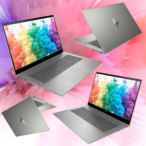 HP 2023 Newest Envy Laptop, 17.3" FHD Touchscreen, Intel Core i7-1355U, NVIDIA RTX 3050, 64GB RAM, 1TB SSD, HDMI, Webcam, Backlit KB, SD Card Reader, Wi-Fi 6, Windows 11 Home, Grey