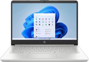 hp 14-dq2053cl 14'' laptop intel core i3-1125g4 256gb 8gb ram windows 11 s mode, 14-14.99 inches