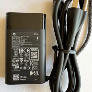 New Replacement HP 65W USB C AC Adapter for HP Spectre 13 x360 2019 13-AP Folio 13-ak0000 Elite x2 1013 G3, Comaptible P/N: L04540-001, L04650-850, PA-1650-38HT, TPN-LA12