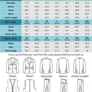 Men Suits Slim Fit Black Business Wedding 3 Piece Tux Groomsmen Prom Blazer Jacket Vest Pants with Tie Men Suit Set XXL