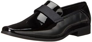 calvin klein men's bernard loafer, black patent, 11.5