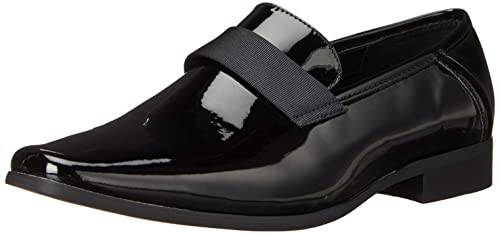 Calvin Klein Men's Bernard Loafer, Black Patent, 11.5