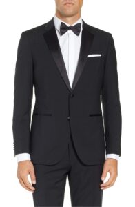 adam baker men's bl501 classic fit tuxedo suit - black - 38r