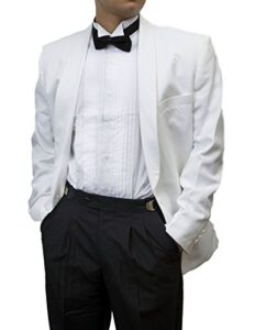 broadway tuxmakers men's adjustable black tuxedo pants with satin stripe (36-37-38)