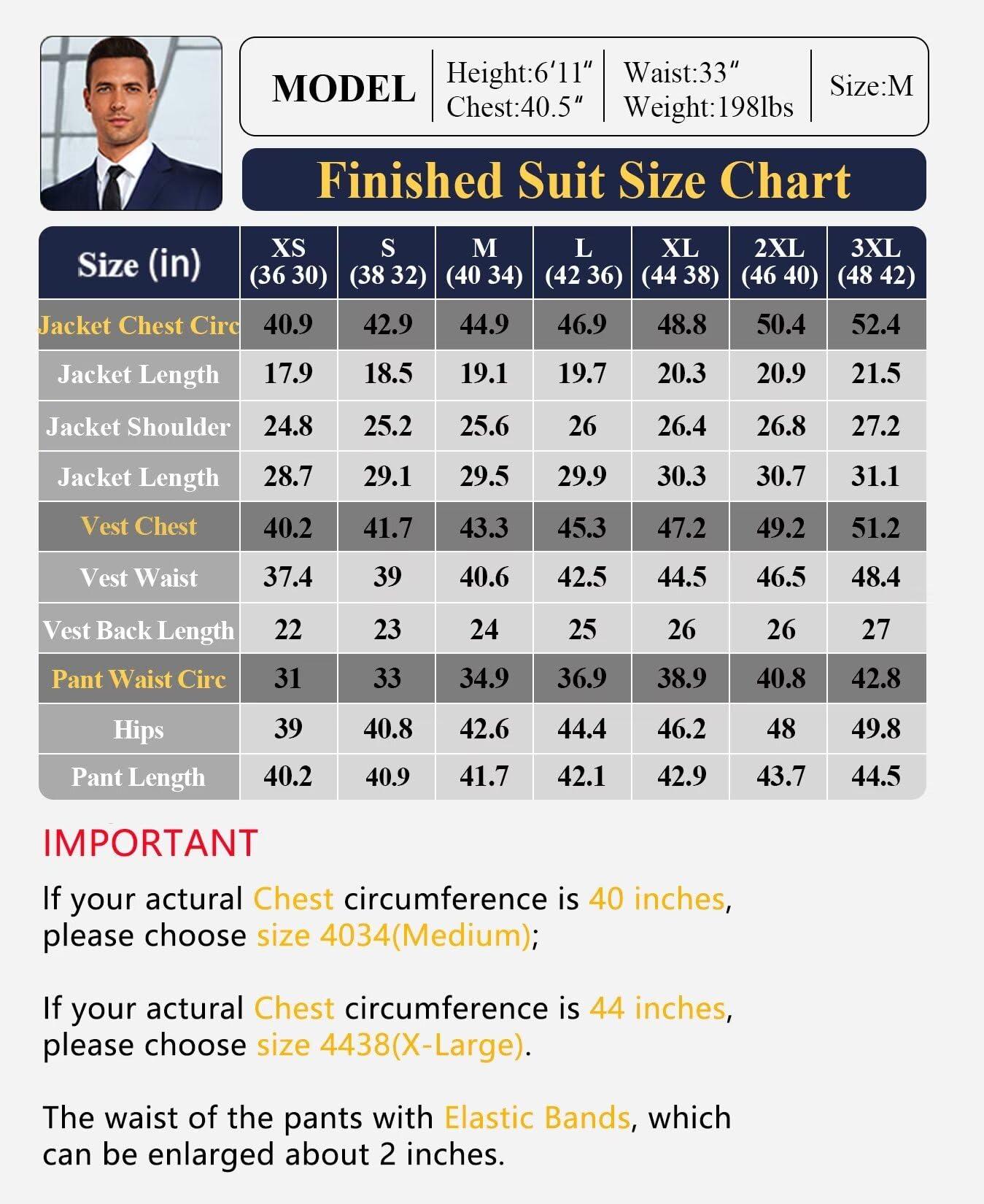 Suits for Men 3-Piece Slim Fit Business Suit Prom Tuxedo, Two Button Wedding Blazer Vest Pants Set Champagne-XL