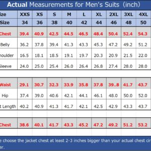 SHUZHXLZANGY Black and Royal Blue Tuxedo for Men Formal Suits for Men Wedding Slim 3 Piece Suit Men S