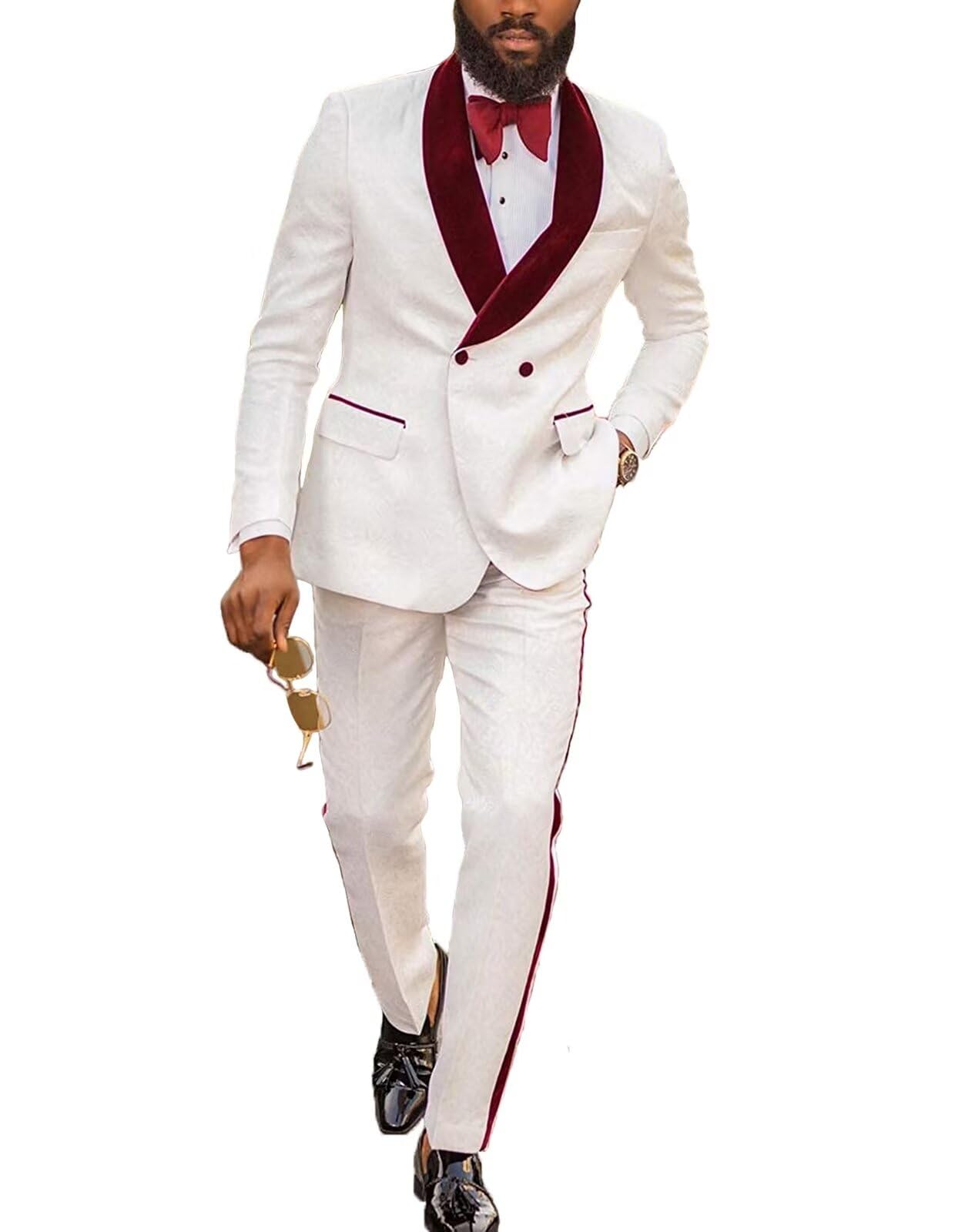 Prom Tuxedos for Men Ivory Fashion Young Men Floral Blazer Suit Jacket Dinner Party Prom Tux