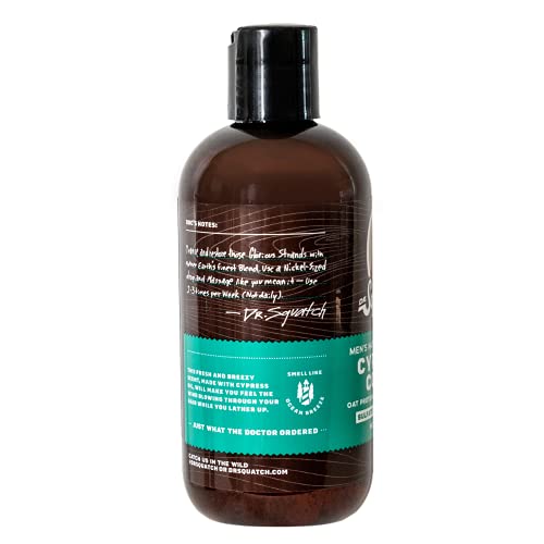 Dr. Squatch Cypress Coast Shampoo for Men - Keep Hair Looking Full, Healthy, Hydrated - Naturally Sourced and Moisturizing Men's Shampoo