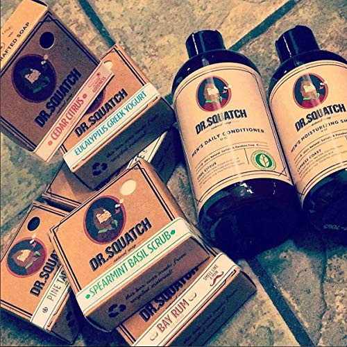 Dr. Squatch Cypress Coast Shampoo for Men - Keep Hair Looking Full, Healthy, Hydrated - Naturally Sourced and Moisturizing Men's Shampoo