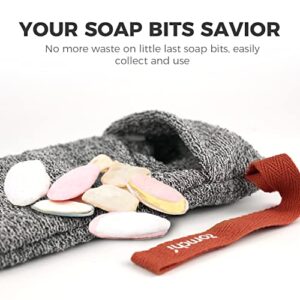 ZOMCHI 2 Pieces Soap Bags, Soap Savers for Bar Soap for Deep Exfoliating,Soap Sock for Use in Shower