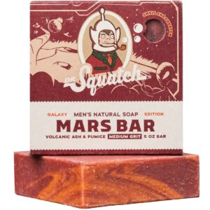 dr. squatch limited edition all natural bar soap for men with medium grit, mars bar