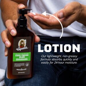 Dr. Squatch Men's Natural Lotion Non-Greasy Men's Lotion - 24-hour moisturization hand and body lotion - Made with Shea Butter, Coconut Oil, and Vitamin E - Cool Fresh Aloe and Fresh Falls (2 Pk)