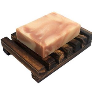 Onwon Hawaii Style Bathroom Accessories Handmade Natural Wood Soap Dish Wooden Soap Holder