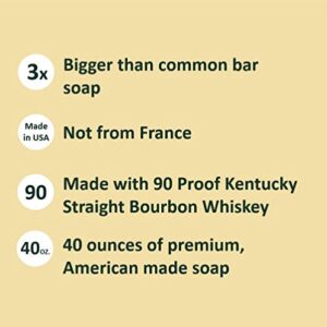 Duke Cannon Supply Co. Big American Bourbon Bar Soap, Bourbon Oak Barrel, 10 oz (2 Pack)