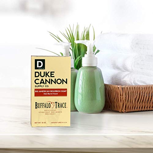 Duke Cannon Supply Co. Big American Bourbon Bar Soap, Bourbon Oak Barrel, 10 oz (2 Pack)