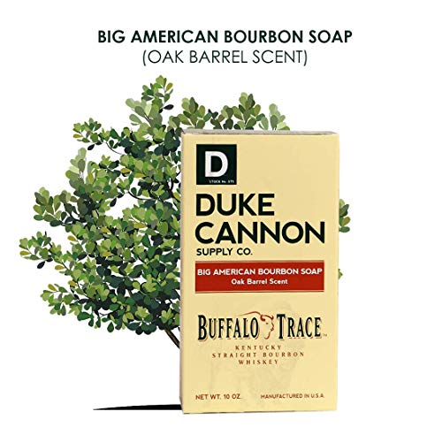 Duke Cannon Supply Co. Big American Bourbon Bar Soap, Bourbon Oak Barrel, 10 oz (2 Pack)