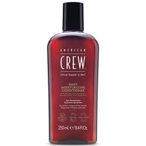 american crew men's conditioner, daily moisturizing conditioner, naturally derived, vegan formula, citrus mint, 8.45 fl oz