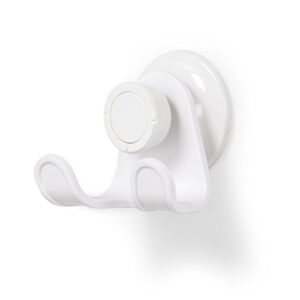 Umbra Flex Soap Dish with Patented Gel-Lock Technology Suction Cup, White