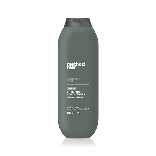 Method Men 2-in-1 Shampoo + Condtioner, Juniper + Sage, 14 Ounces.