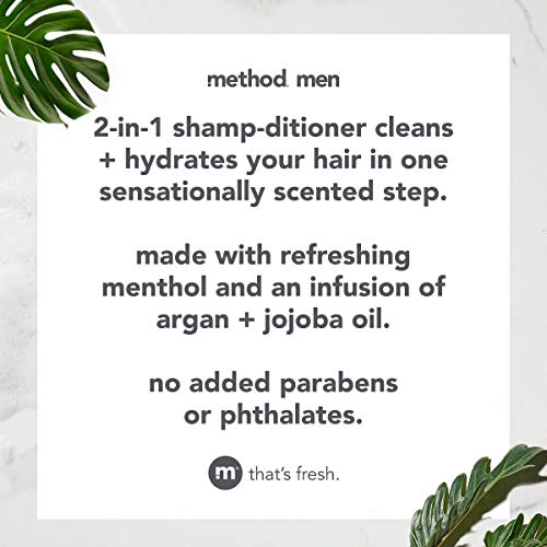 Method Men 2-in-1 Shampoo + Condtioner, Juniper + Sage, 14 Ounces.