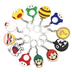 YAOSHUXIAN 20Pcs Keychains Party Favors Keychains Kids Birthday Party Favors Keychains Backpack Keychains School Carnival Rewards Prizes