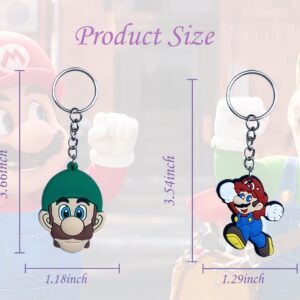 YAOSHUXIAN 20Pcs Keychains Party Favors Keychains Kids Birthday Party Favors Keychains Backpack Keychains School Carnival Rewards Prizes