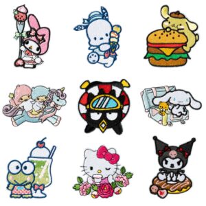 9 pcs embroidery patches