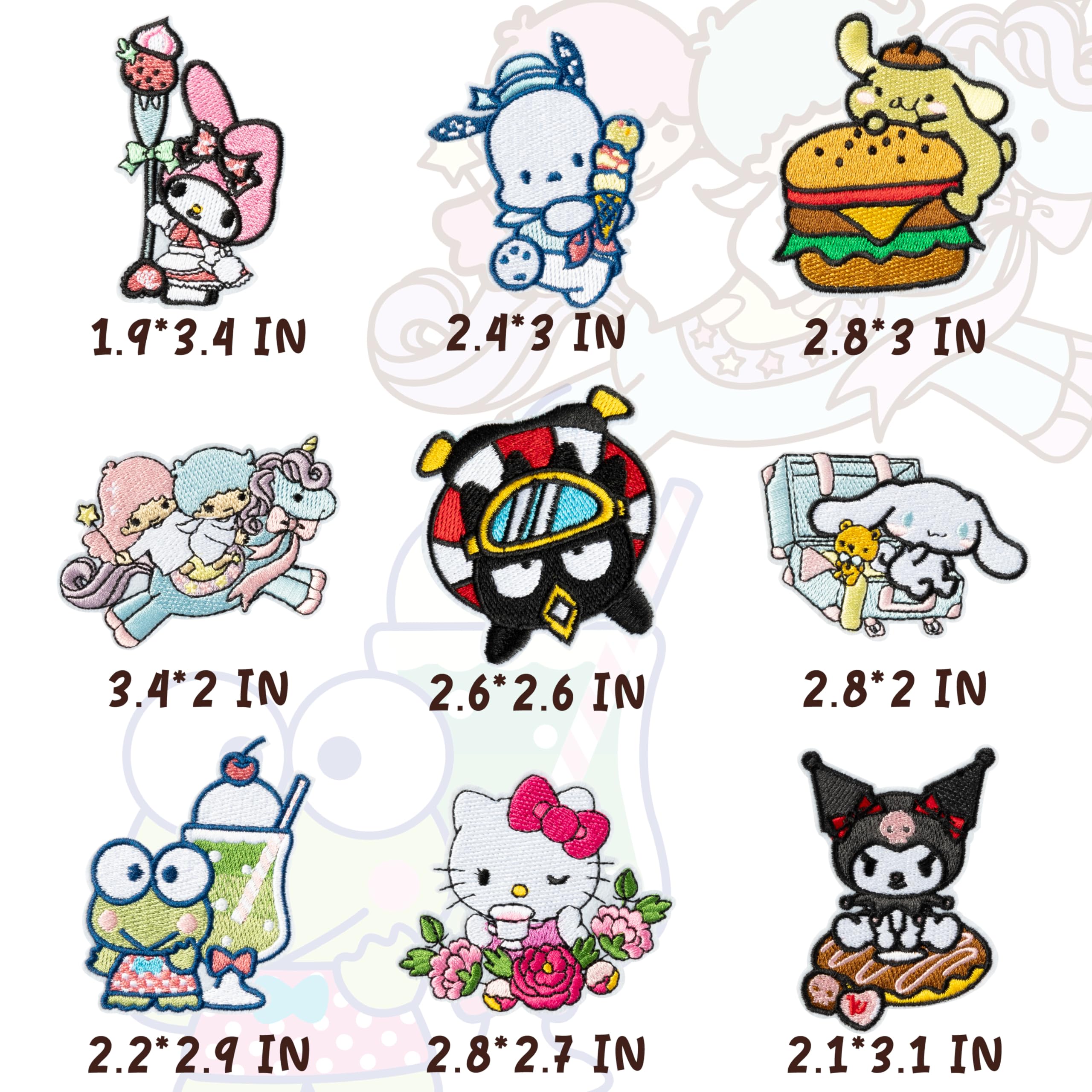 9 Pcs Embroidery Patches