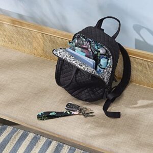 Vera Bradley Women's Cotton MiniTotepack Backpack, Sea Air Floral - Recycled Cotton, One Size