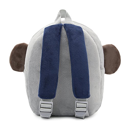 KTKA Cute Toddler Backpack Stuffed Cartoon Animal Mini Schoolbag For 1-5 Year Old Boys And Girls (Elephant-S)