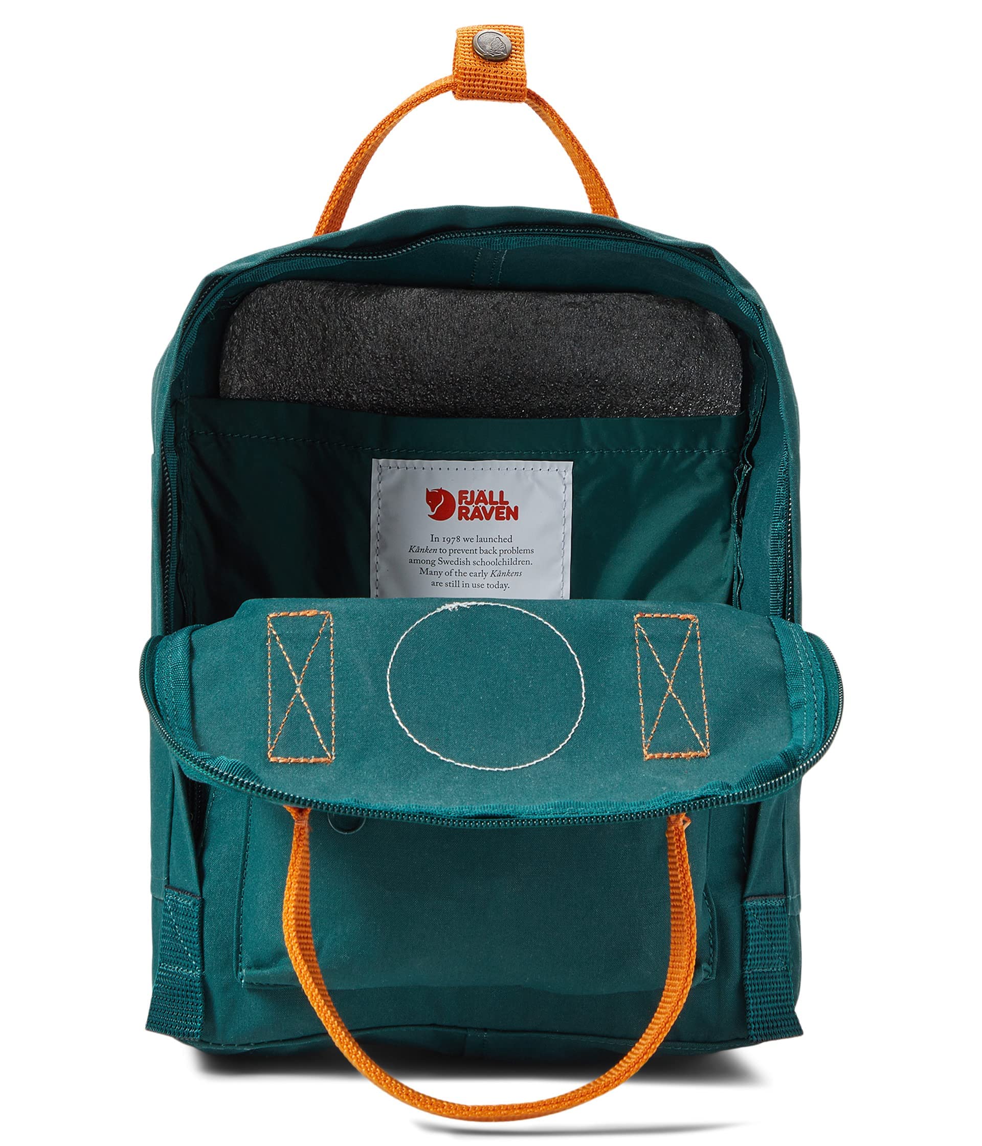 Fjällräven Unisex Kånken Mini Arctic Green/Spicy Orange One Size One Size