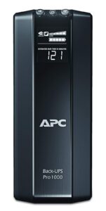 apc back-ups pro 1000va ups battery backup & surge protector (br1000g)