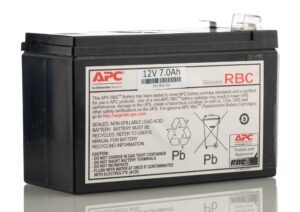 apc ups battery replacement, rbc2, for apc back-ups models be500r, bk300c, bk350, bk500, bk500blk, bk500m, bk500mc, bk500mus, and sc420, su420net black