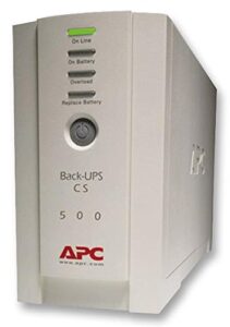 apc back-ups cs 500 - 500va/300w - 2.4 minute full load - 3 x iec 320-