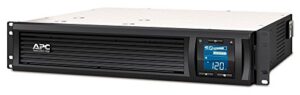 apc 1500va smart ups with smartconnect, smc1500-2uc rack mount ups battery backup, sinewave, avr, 120v, line interactive uninterruptible power supply (renewed)