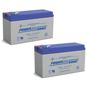 power sonic 12v 9ah sla replacement battery compatible with apc back-ups xs1500 rbc109 ps-1290-2 pack